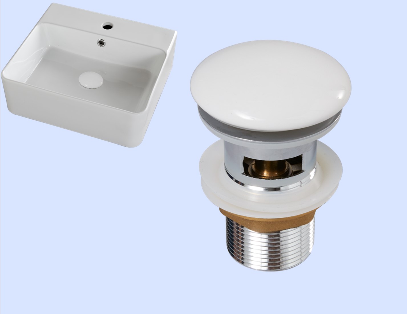 WHITE PLUG WITH OVERFLOW - Godart